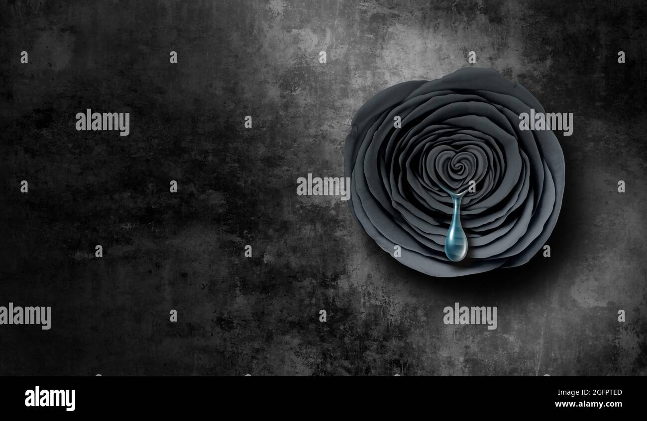 Dying rose illustration hi-res stock photography and images - Alamy