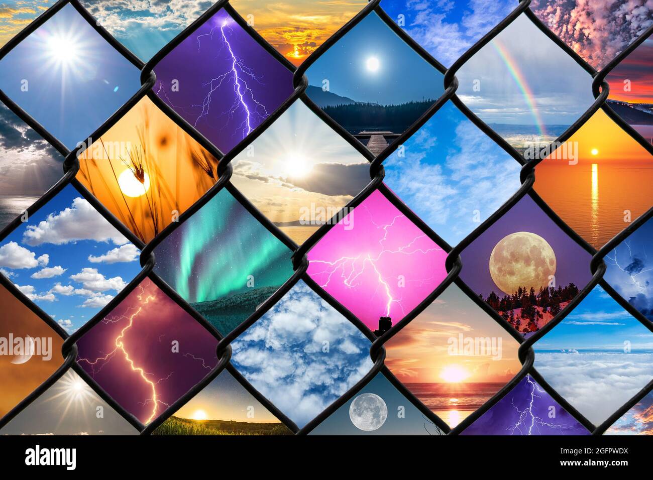 Collage With Sun High Resolution Stock Photography and Images - Alamy