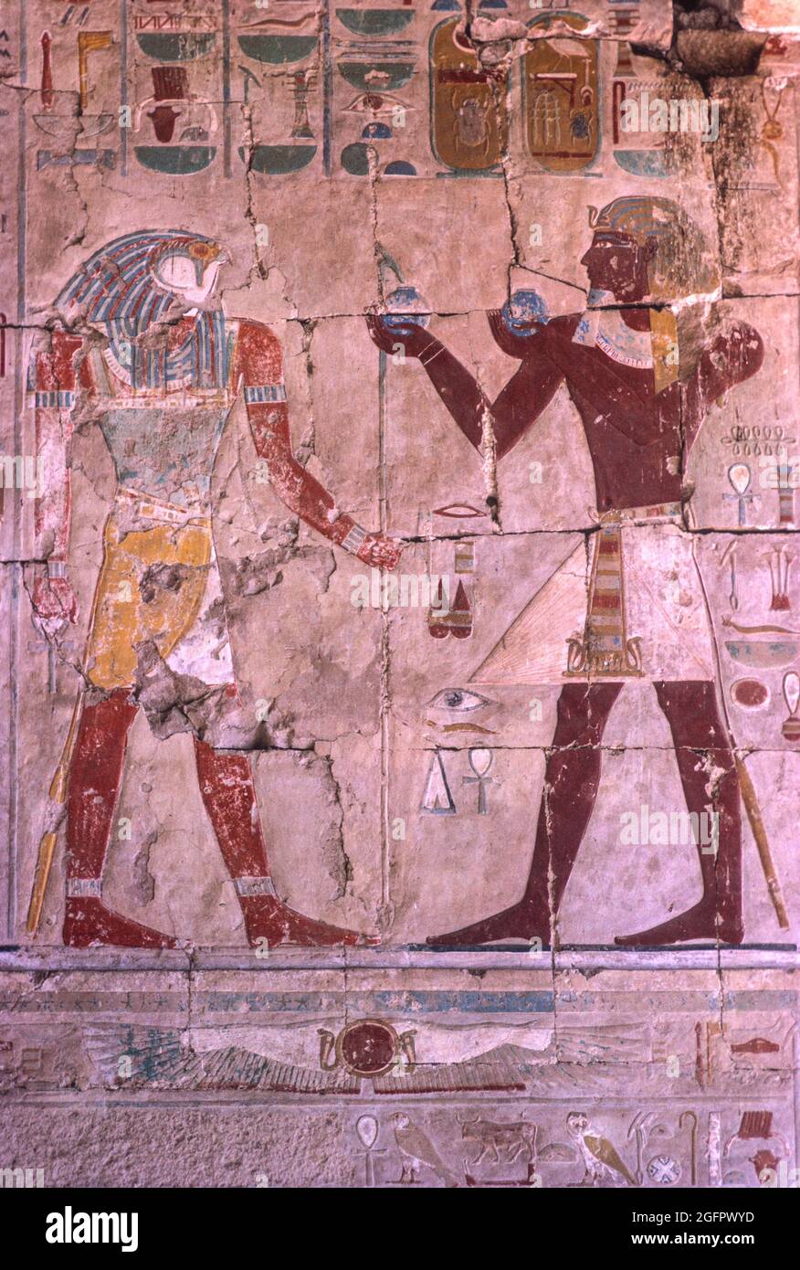 Pharaoh egypt painting hi-res stock photography and images - Alamy