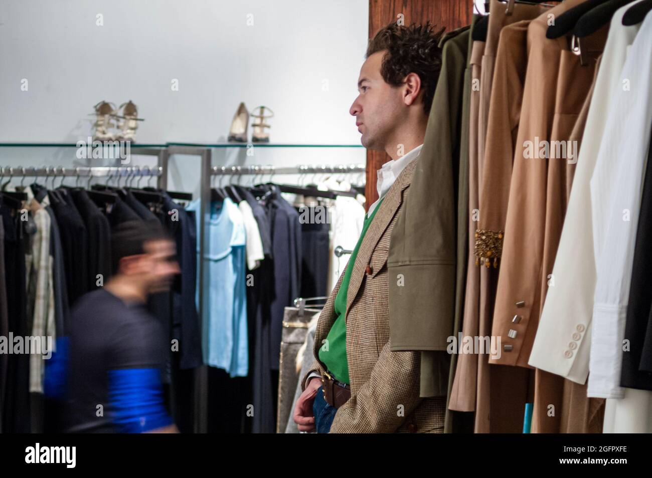 Designer Alvin Valley at his studio in Soho Stock Photo - Alamy