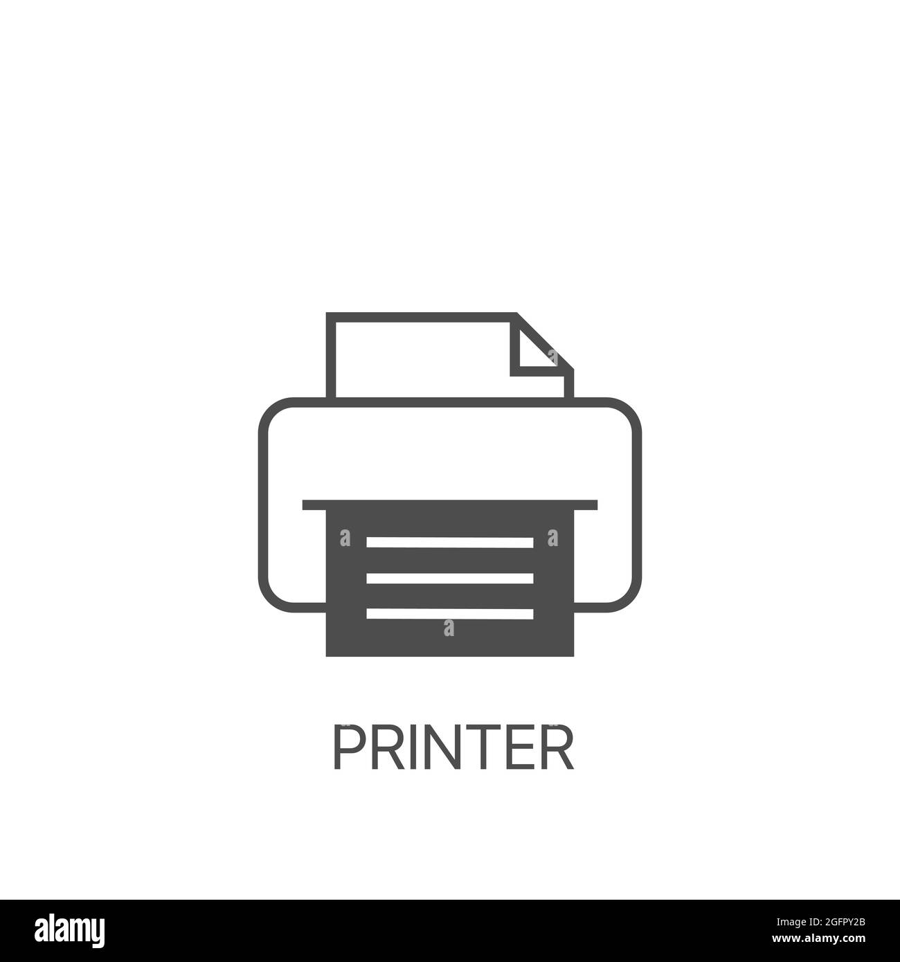 Printer vector icon. Printer Sign Vector Design Template Stock Vector ... Printer vector icon. Printer Sign Vector Design Template Stock Vector ...