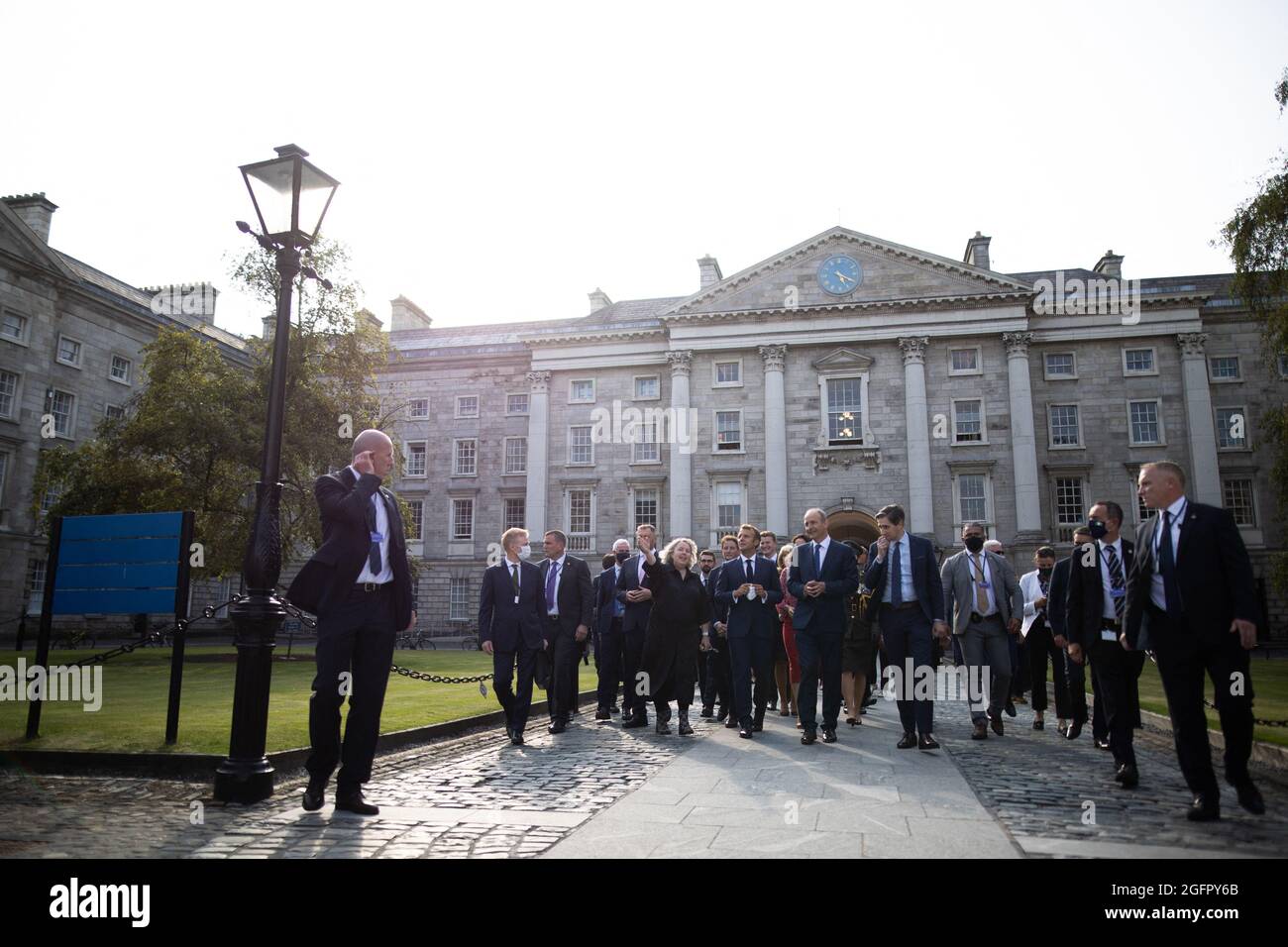 Micheal martin macron hi-res stock photography and images - Alamy