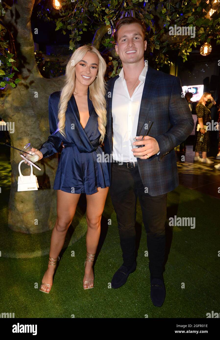 EDITORIAL USE ONLY Lillie Haynes and Chuggs Wallis attend an immersive ...