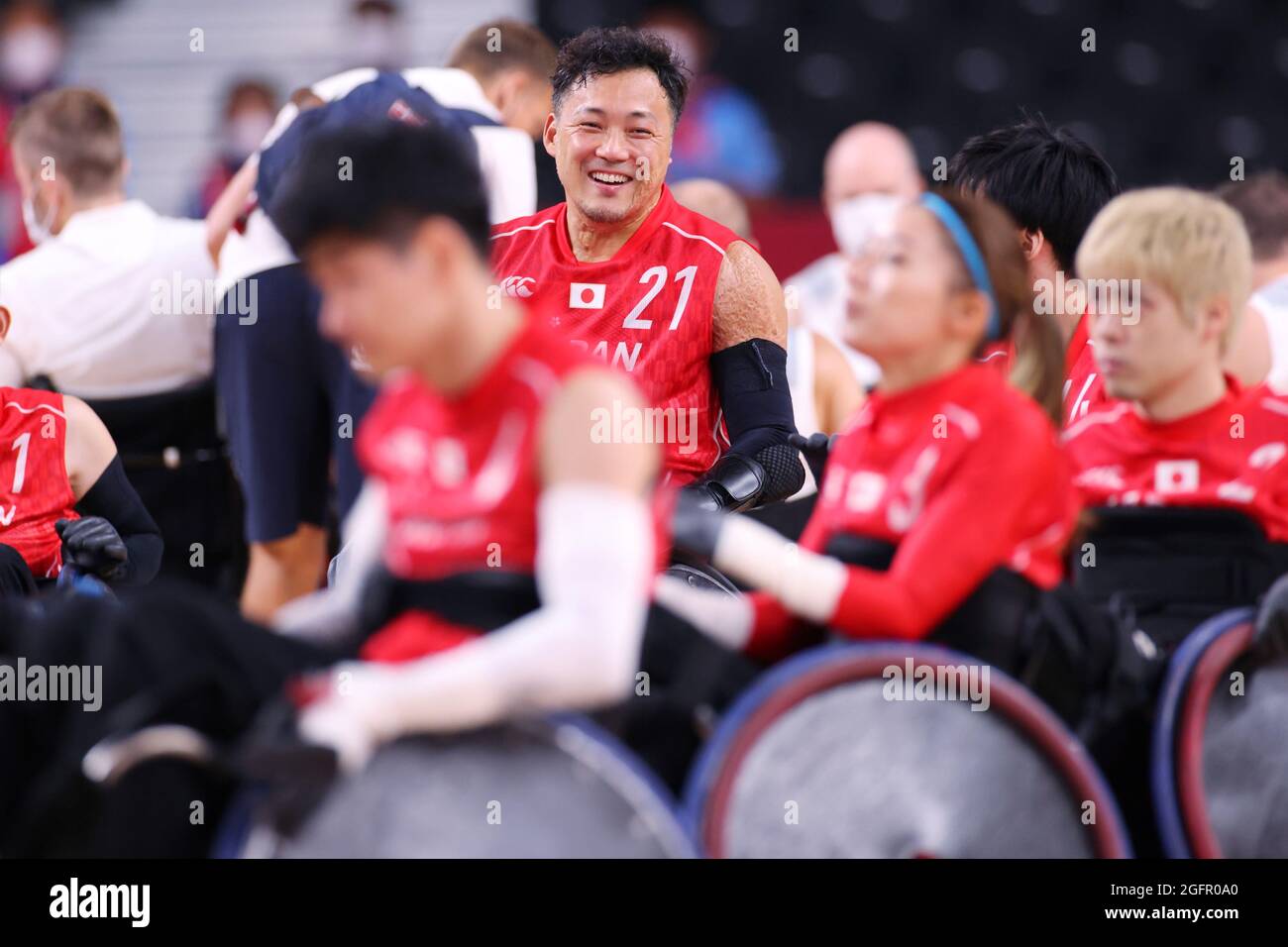 Tokyo, Japan. 26th Aug, 2021. Yukinobu Ike (JPN) WheelChair Rugby ...