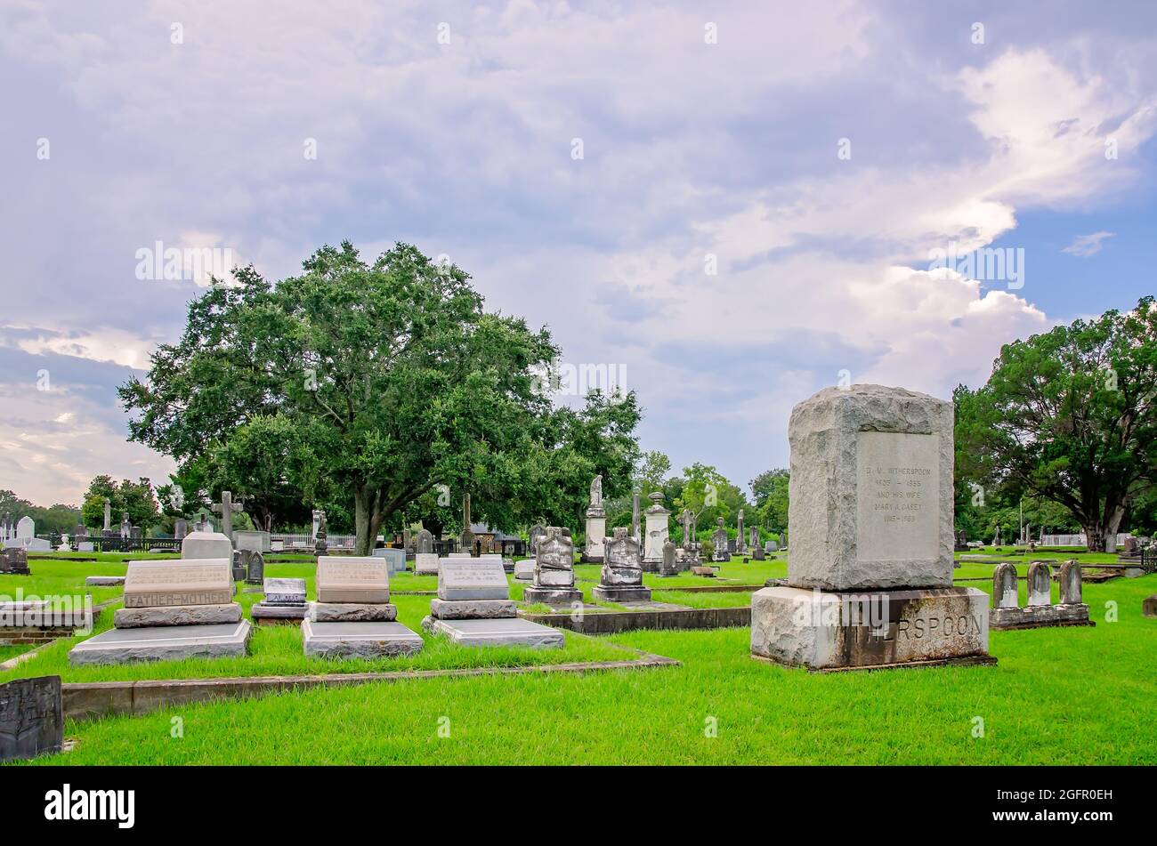 Magnolia Cemetery features ornate graves surrounded by centuries-old ...