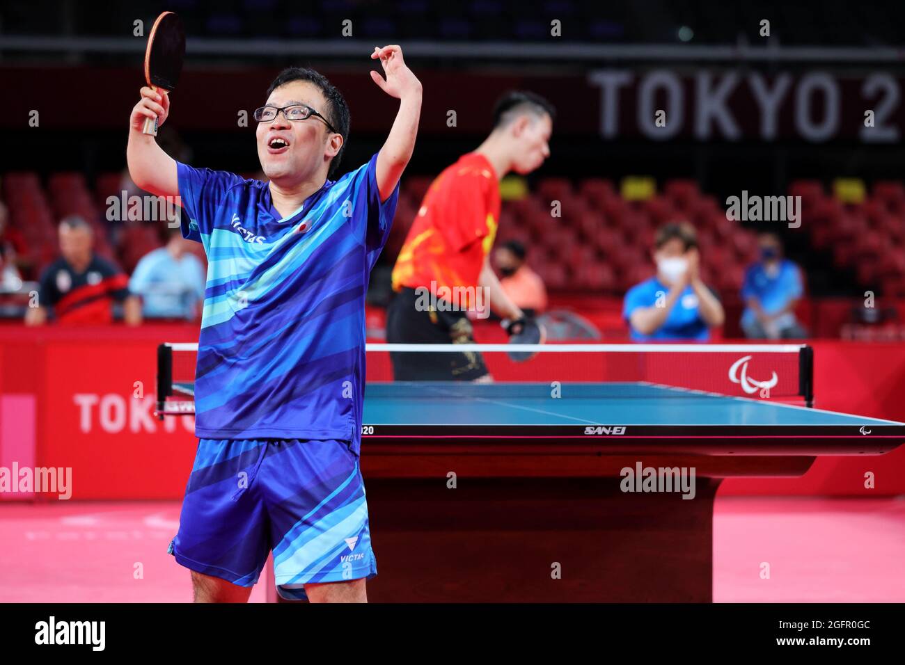 Tokyo, Japan. 26th Aug, 2021. Katsuyoshi Yagi (JPN) Table Tennis : Men ...