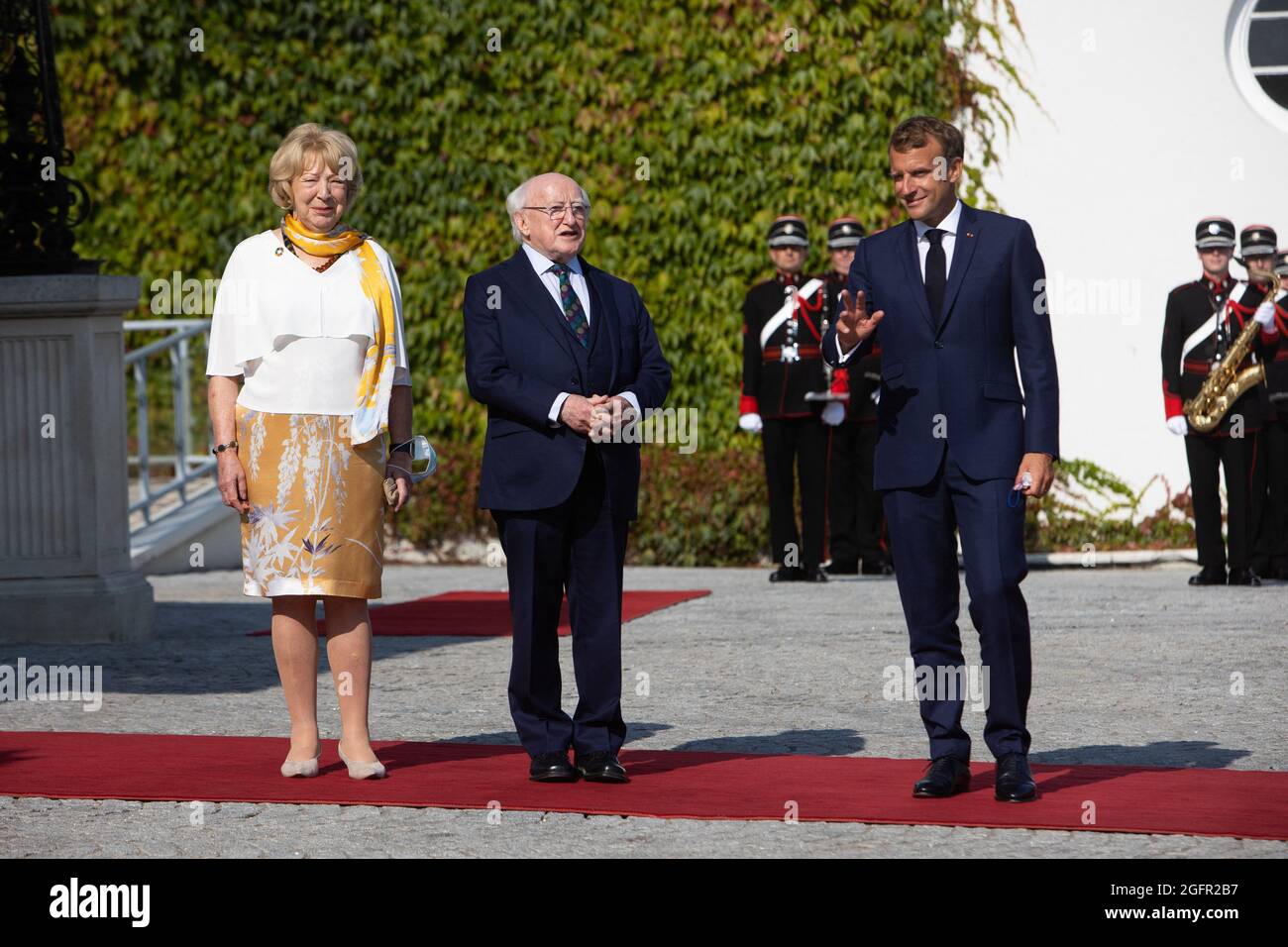 President michael d higgins and his wife sabina coyne higgins hi-res ...