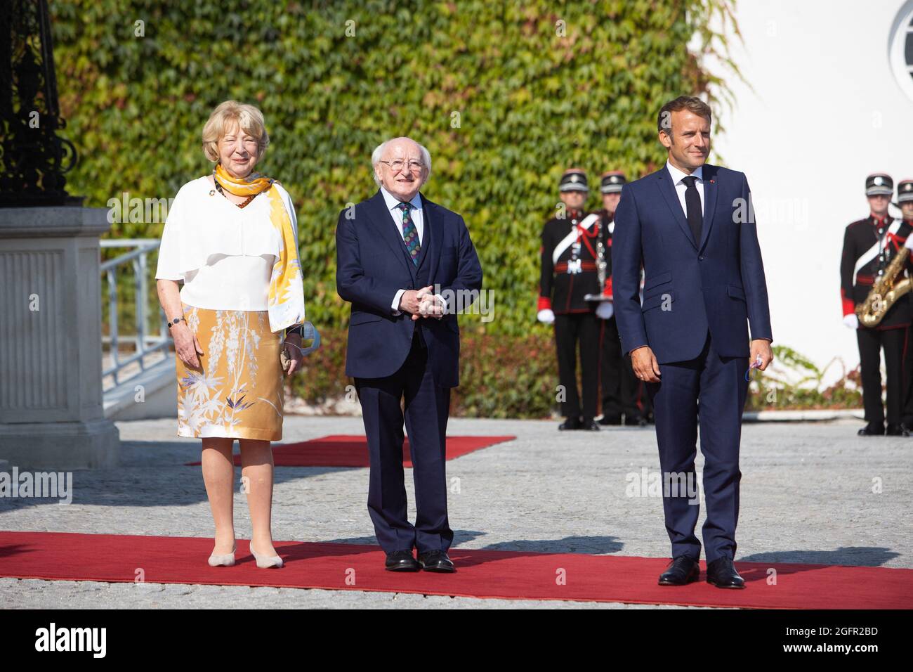 President of Ireland Michael D. Higgins and his wife Sabina Coyne ...