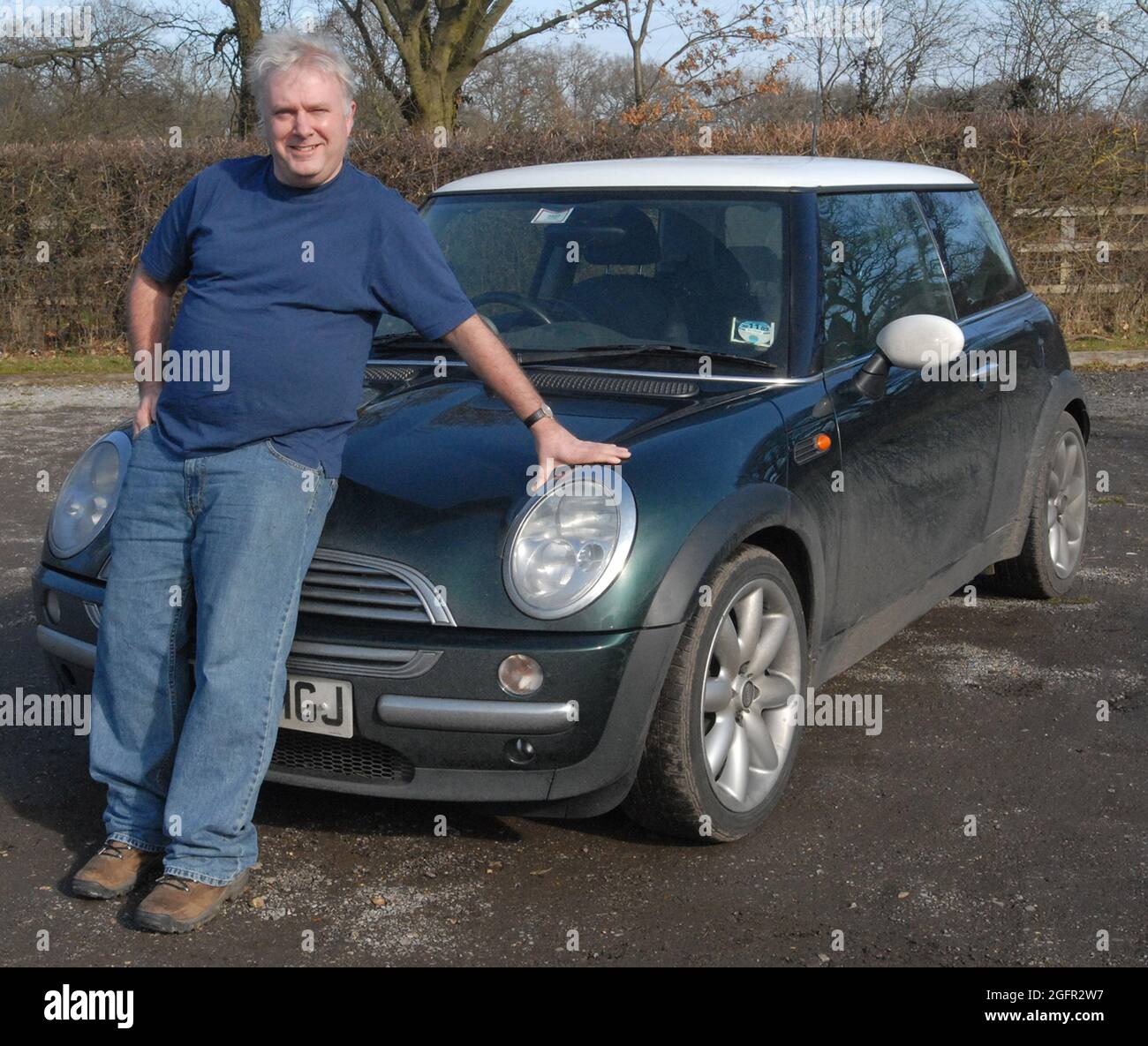 JOHN MARKS FROM DENMEAD, NEAR PORTSMOUTH WITH HIS AMAZING MINI HIS CAR ...