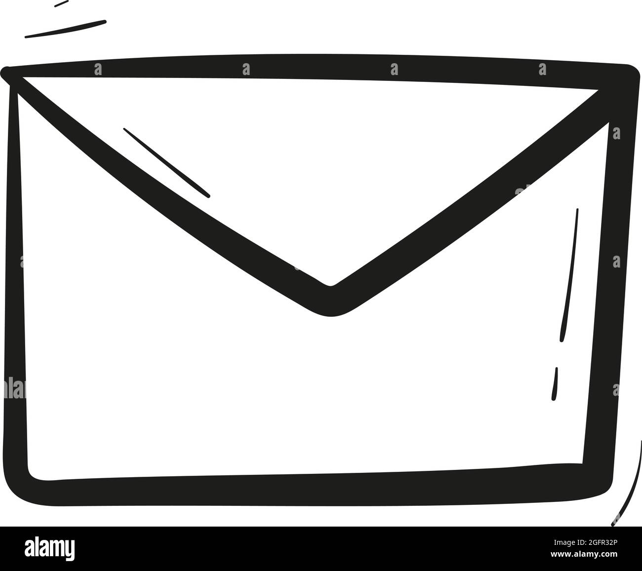 Hand with mail Stock Vector Images - Alamy