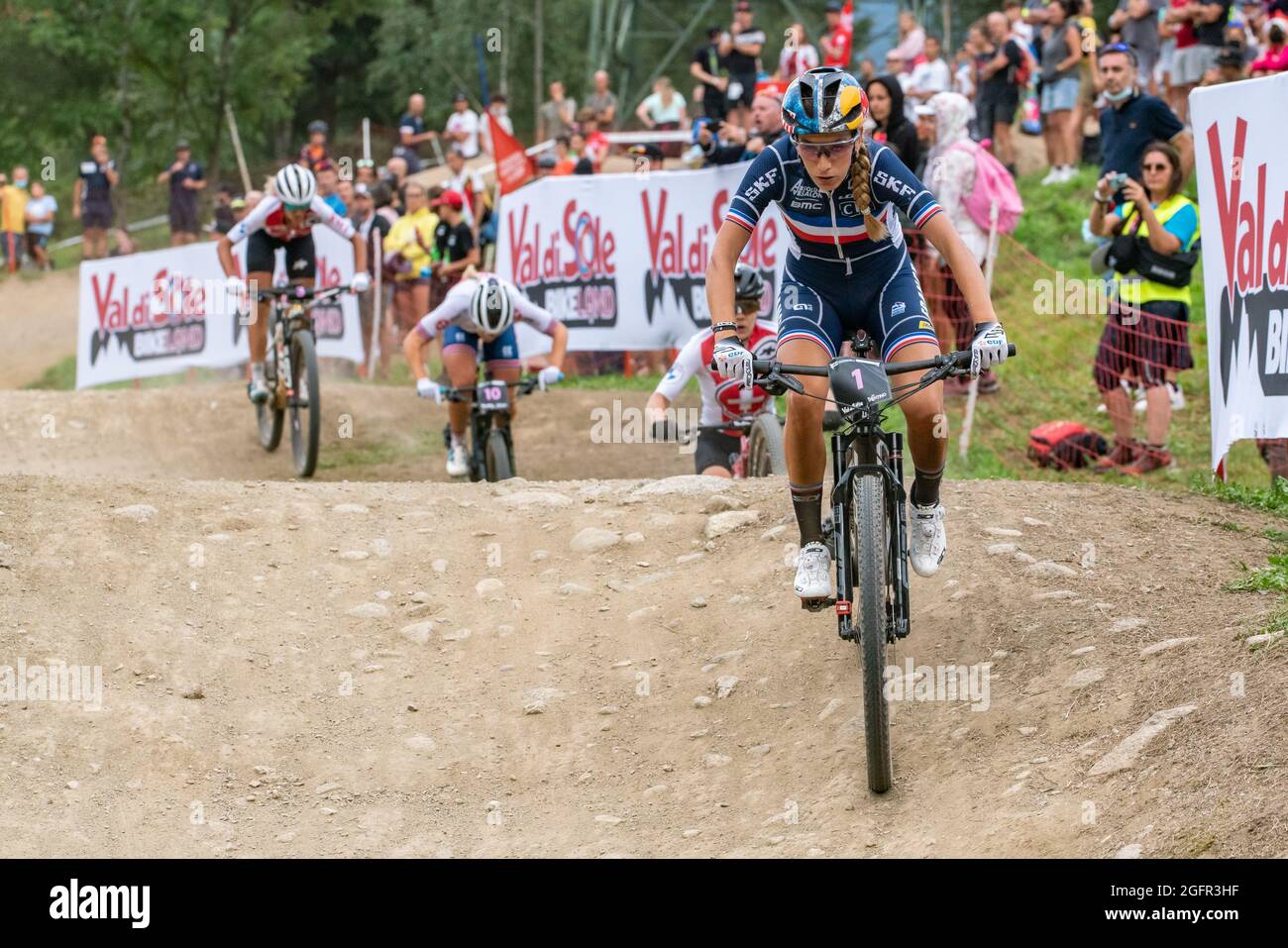 Pauline FERRAND PREVOT of France, 3rd place elite women, during the Cross Country Short Track ...