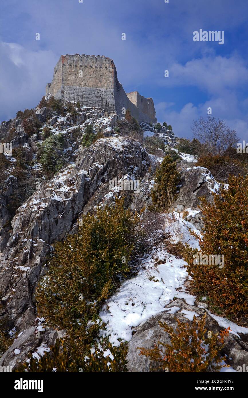 Chateau de montsegur hi-res stock photography and images - Alamy