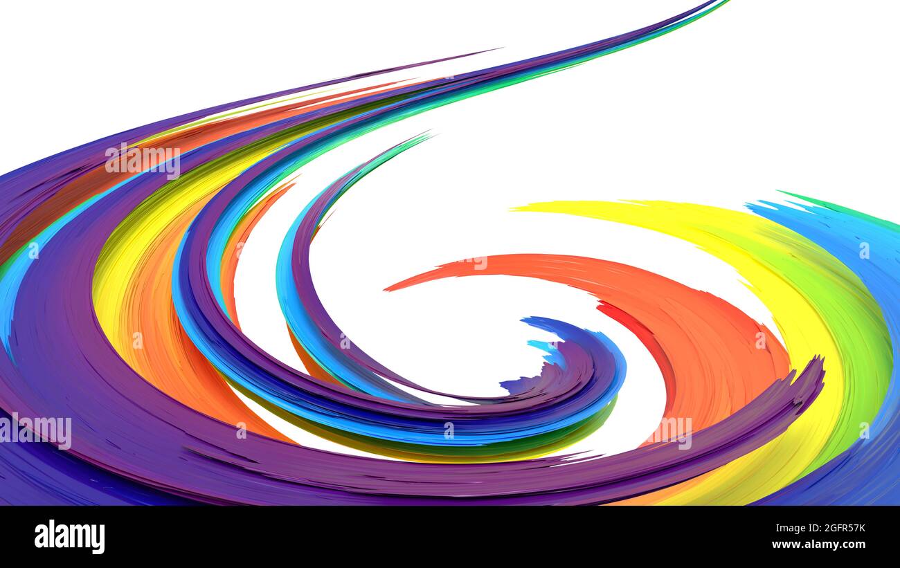3d Abstract Rainbow Wallpaper