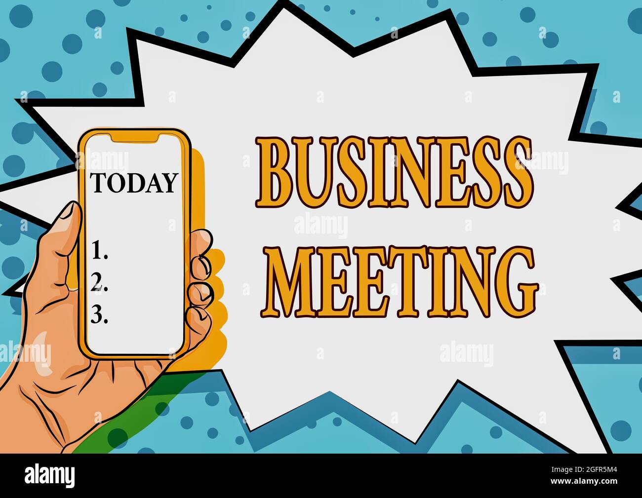 Text sign showing Business Meeting. Concept meaning gathering of two or ...