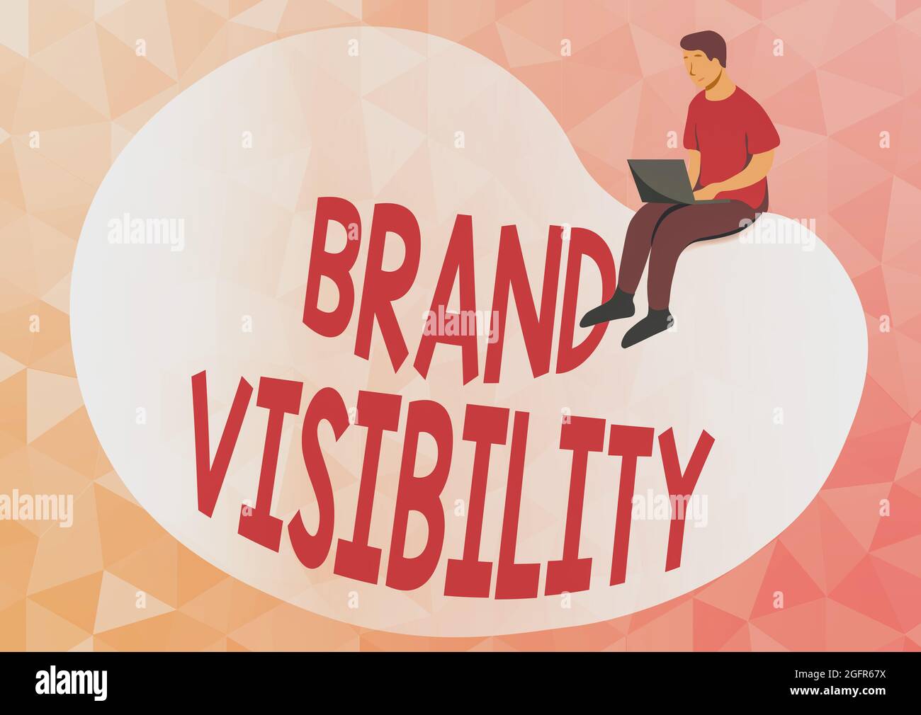 Writing displaying text Brand Visibility. Concept meaning frequency at ...