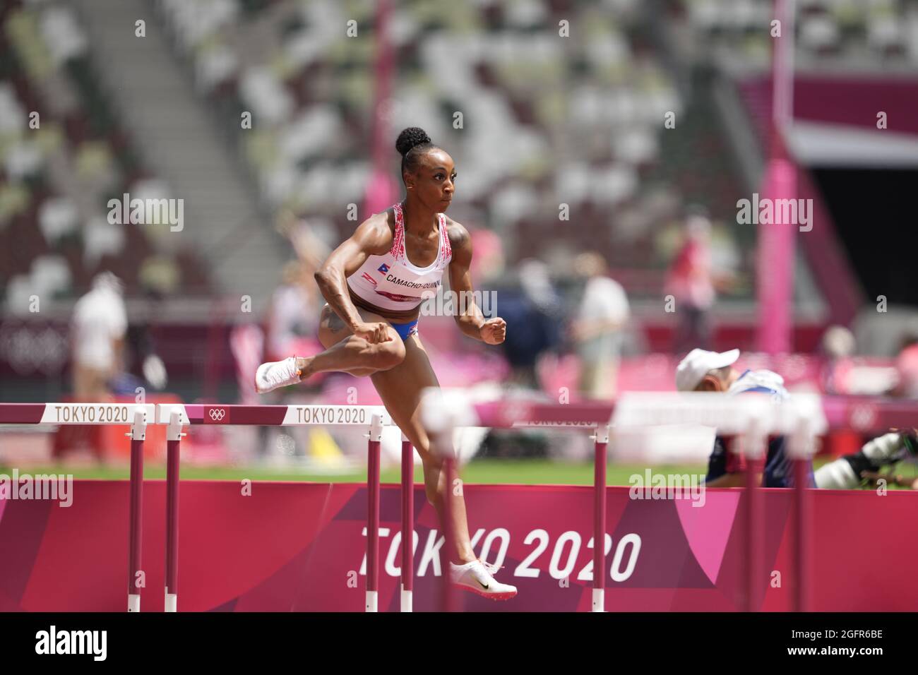 Jasmine Camacho-Quinn competed during the Tokyo 2020 Olympic Games ...