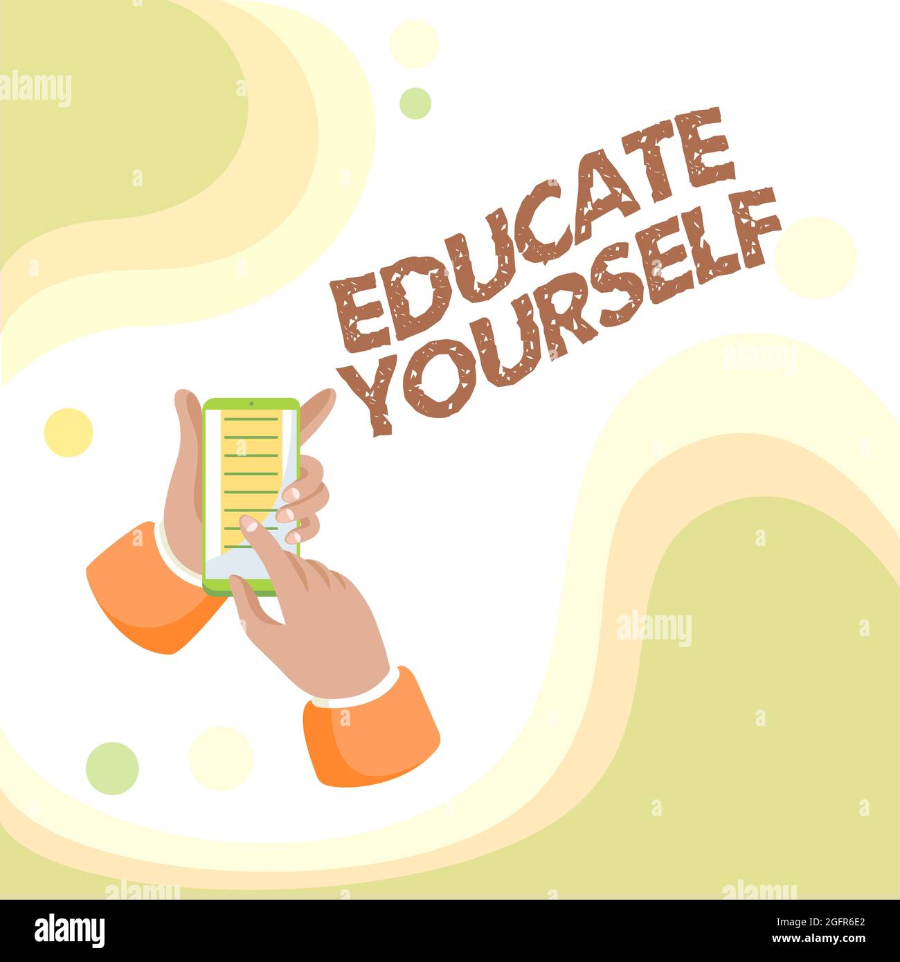 Sign displaying Educate Yourself. Word for To train or prepare oneself ...