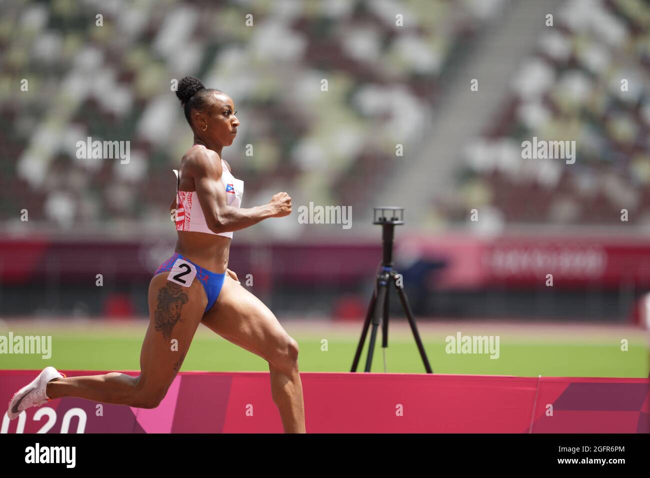 Jasmine Camacho-Quinn competed during the Tokyo 2020 Olympic Games ...
