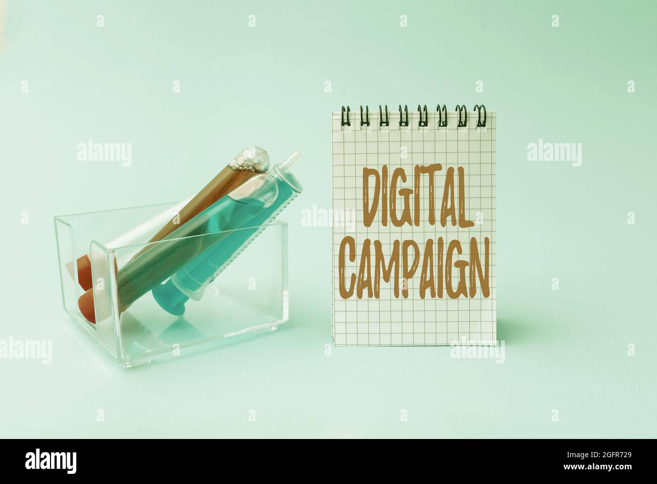 Sign displaying Digital Campaign. Word Written on effort put forward by ...