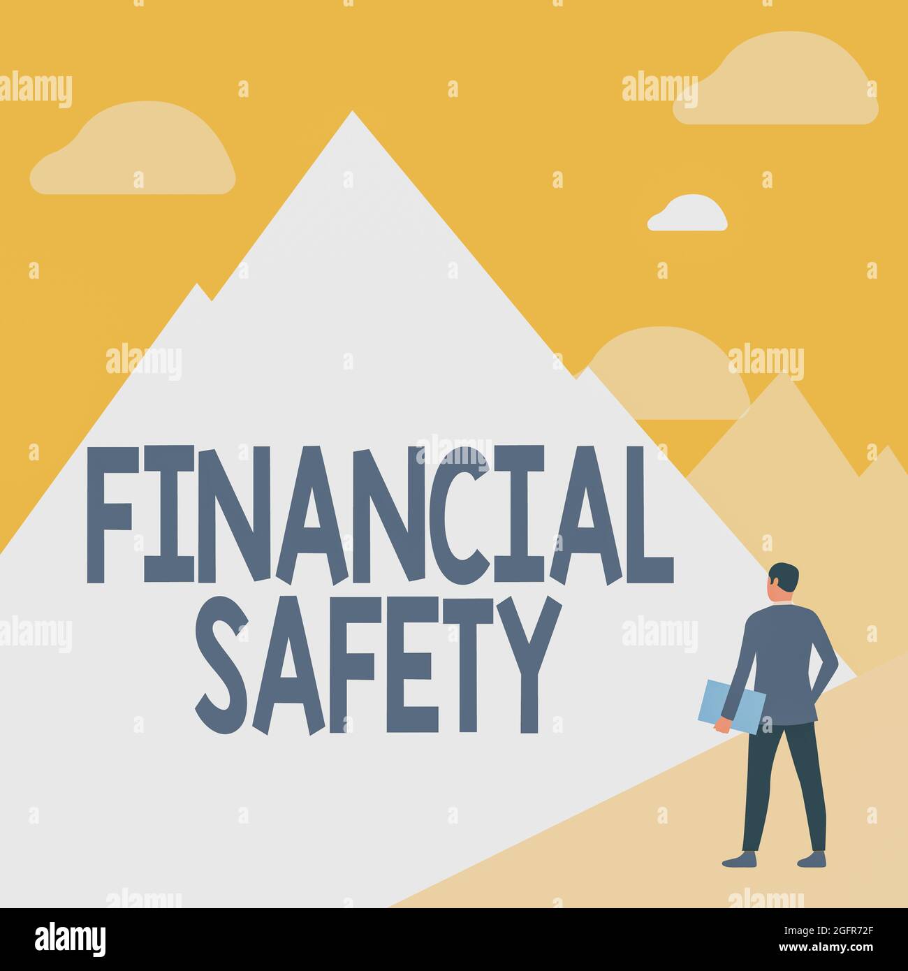 Conceptual caption Financial Safety. Business showcase enough money ...
