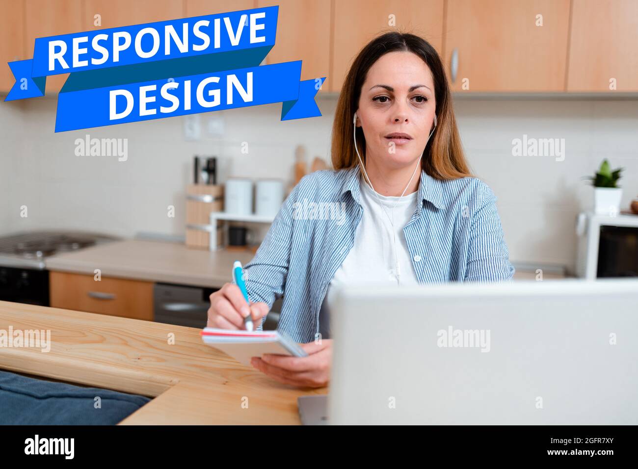 Sign Displaying Responsive Design Word Written On Web Page Creation That Makes Use Of Flexible