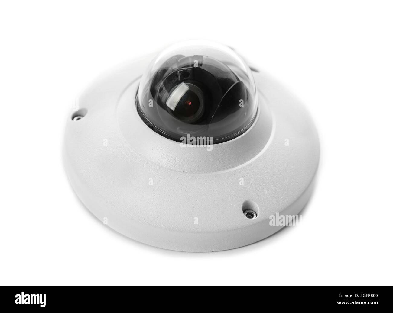 Security camera on white background Stock Photo - Alamy