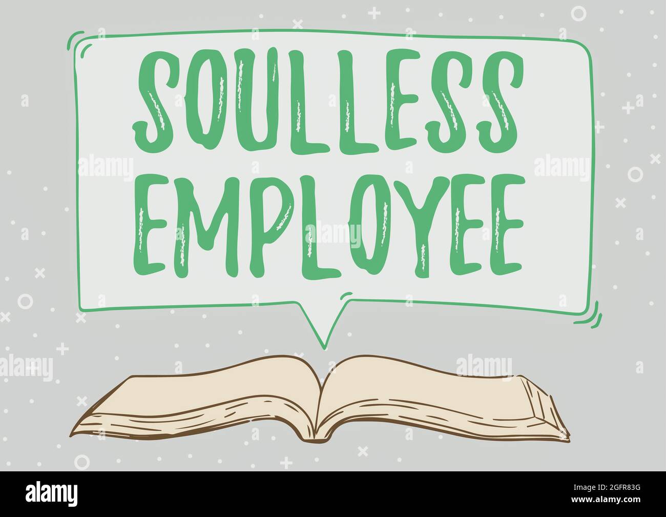 Text caption presenting Soulless Employee. Conceptual photo lack human ...