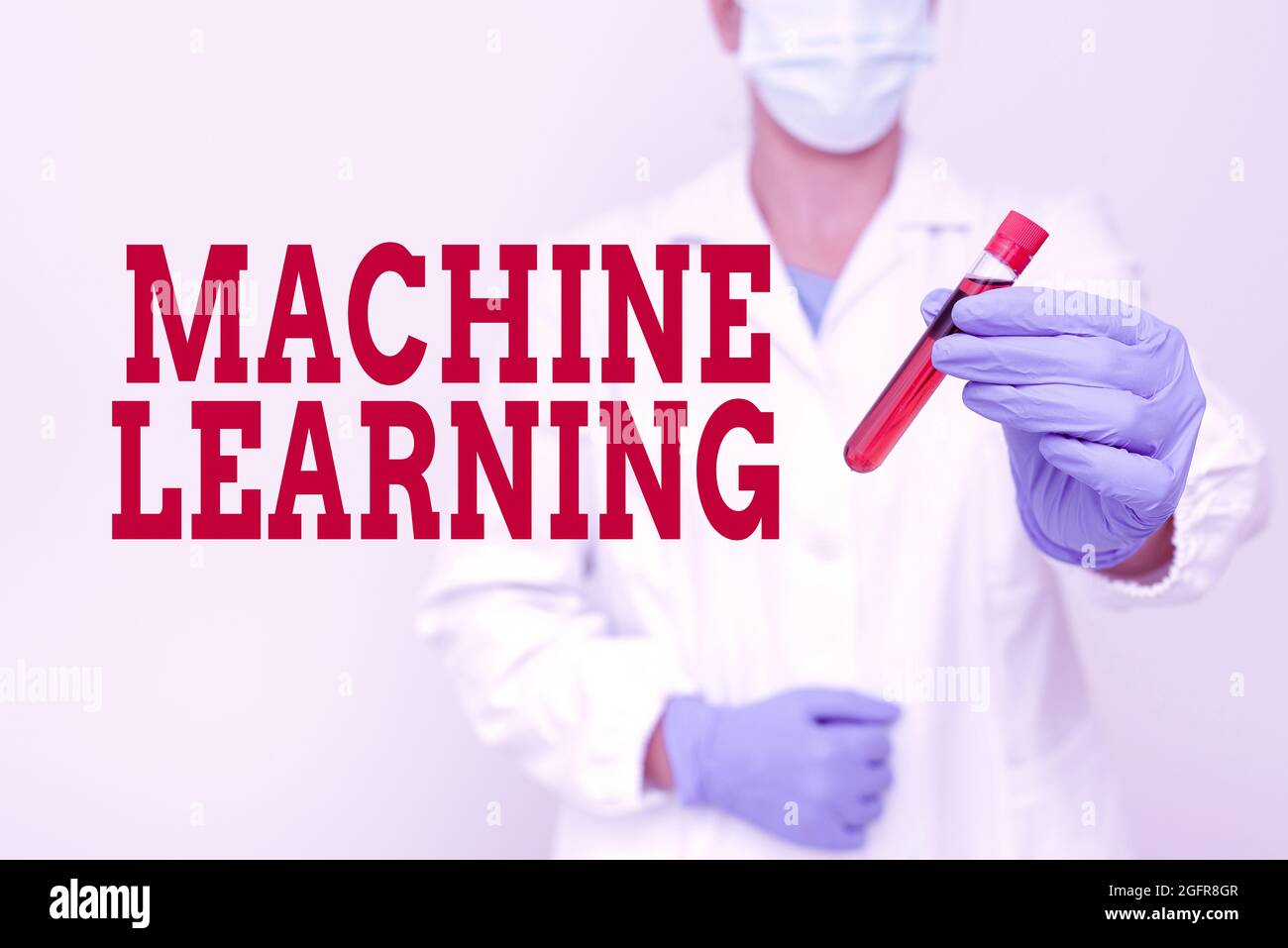 Conceptual display Machine Learning. Business overview scientific study ...