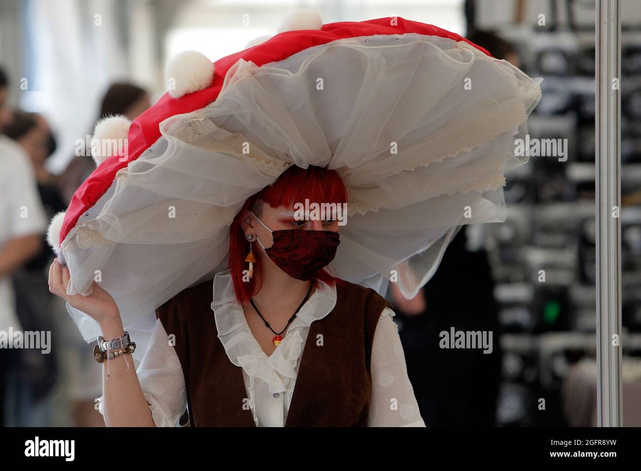 Bucharest, Romania. 26th Aug, 2021. An enthusiast poses during the East ...