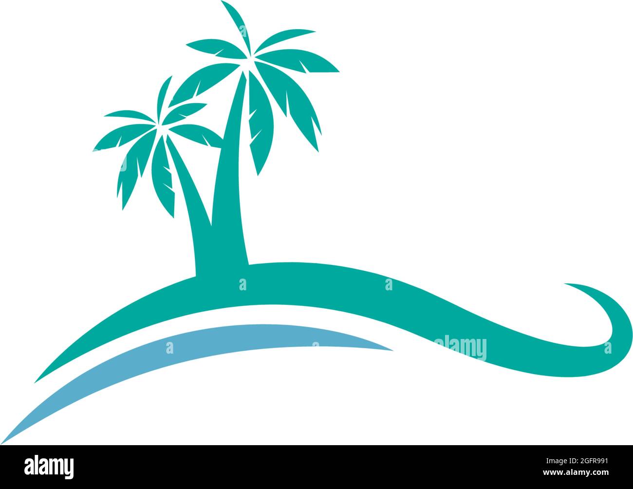Wave and sun logo icon design template Stock Vector Image & Art - Alamy