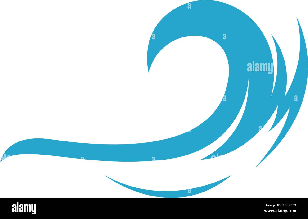 Wave and sun logo icon design template Stock Vector Image & Art - Alamy