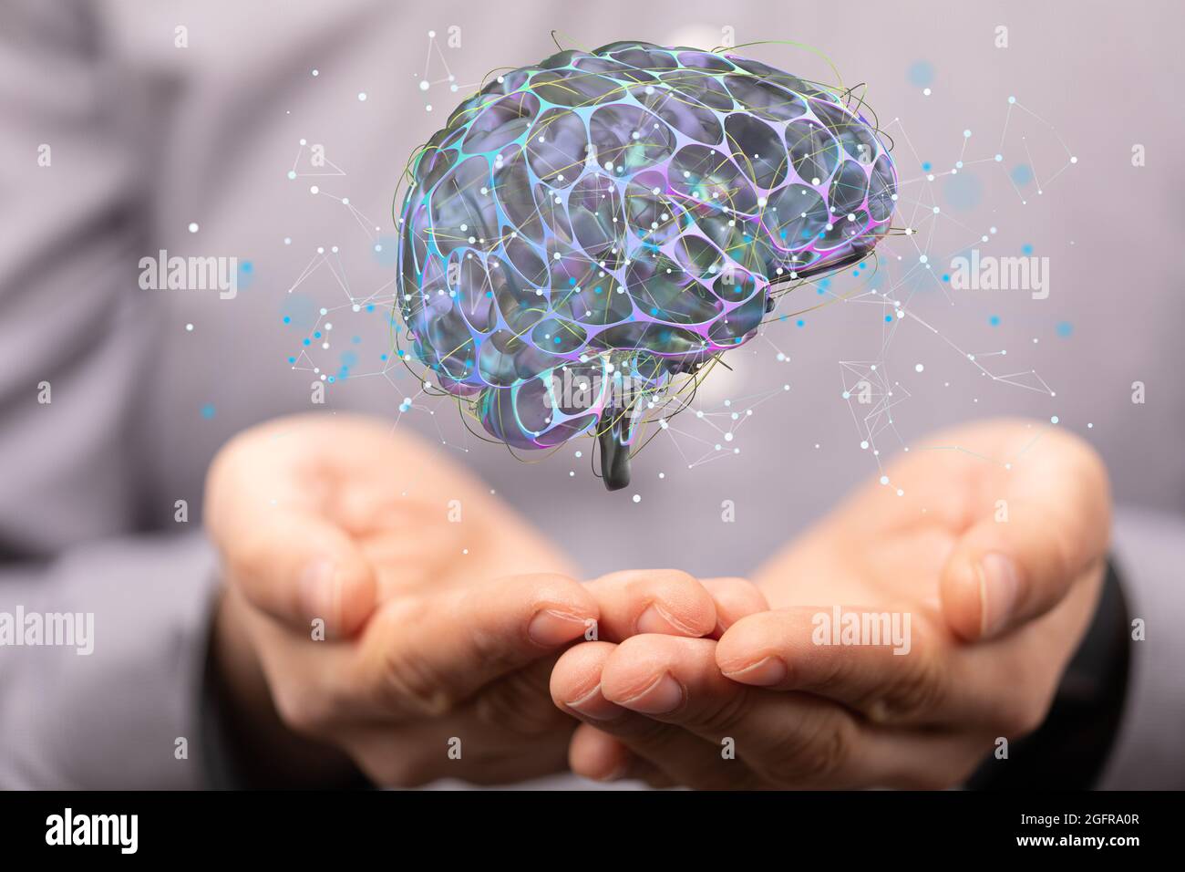 Human brain projection cerebral hi-res stock photography and images - Alamy