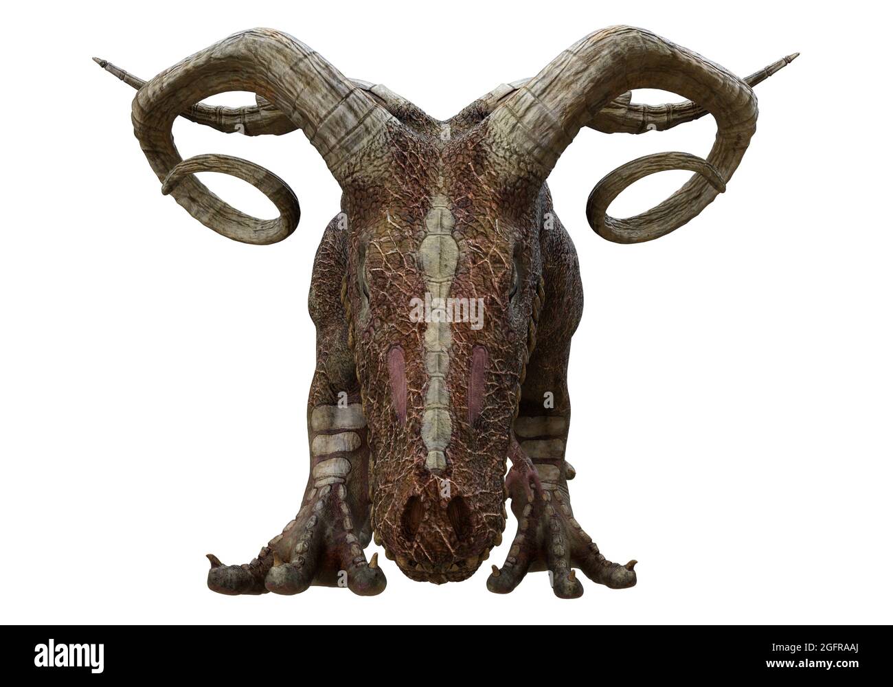 3D illustration Fantasy monster creature isolated on white background ...