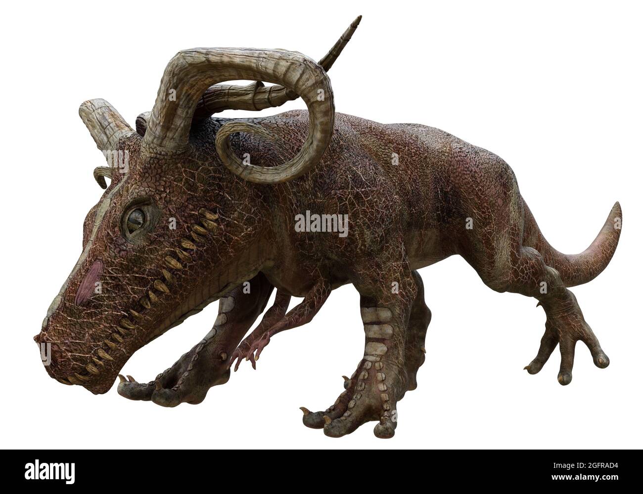 3D illustration Fantasy monster creature isolated on white background ...