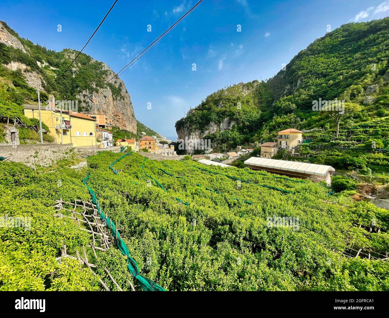 View of Lattari mountains regional park Castellammare, Italy Stock ...