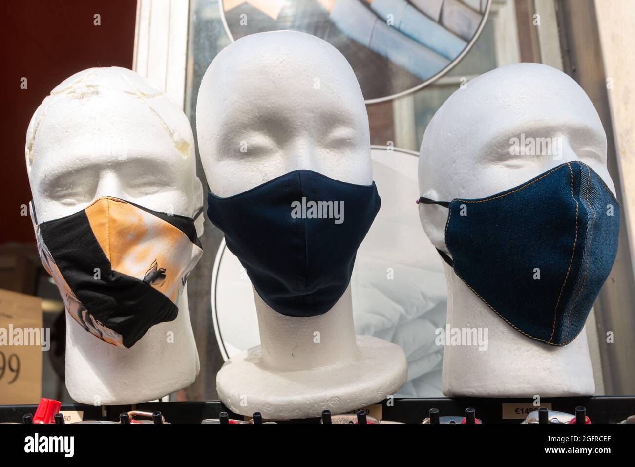 THE HAGUE, NETHERLANDS - Apr 17, 2021: A store with mannequins wearing ...