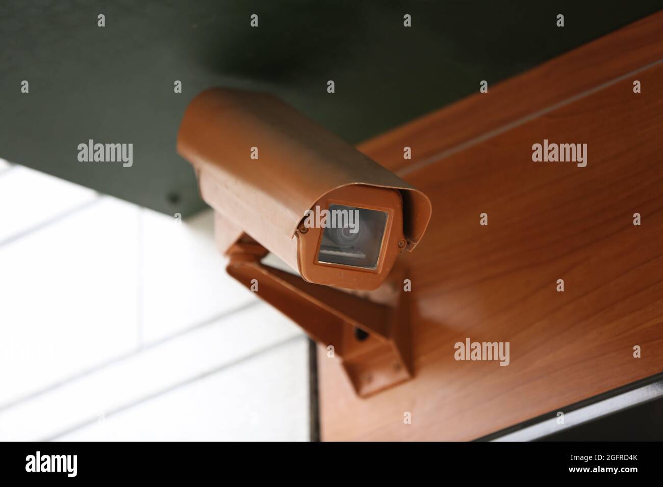 Security CCTV camera on street Stock Photo - Alamy