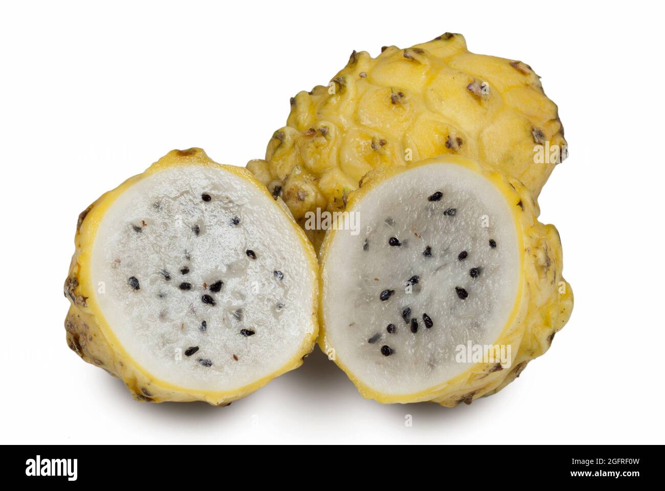 Yellow Pitaya or organic dragon fruit from tropical regions Stock Photo ...