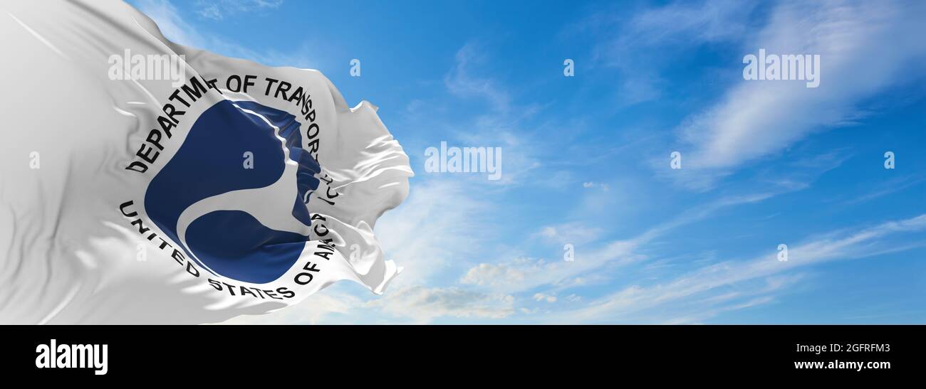 Minsk, Belarus - May, 2021: flag of United States Department of ...