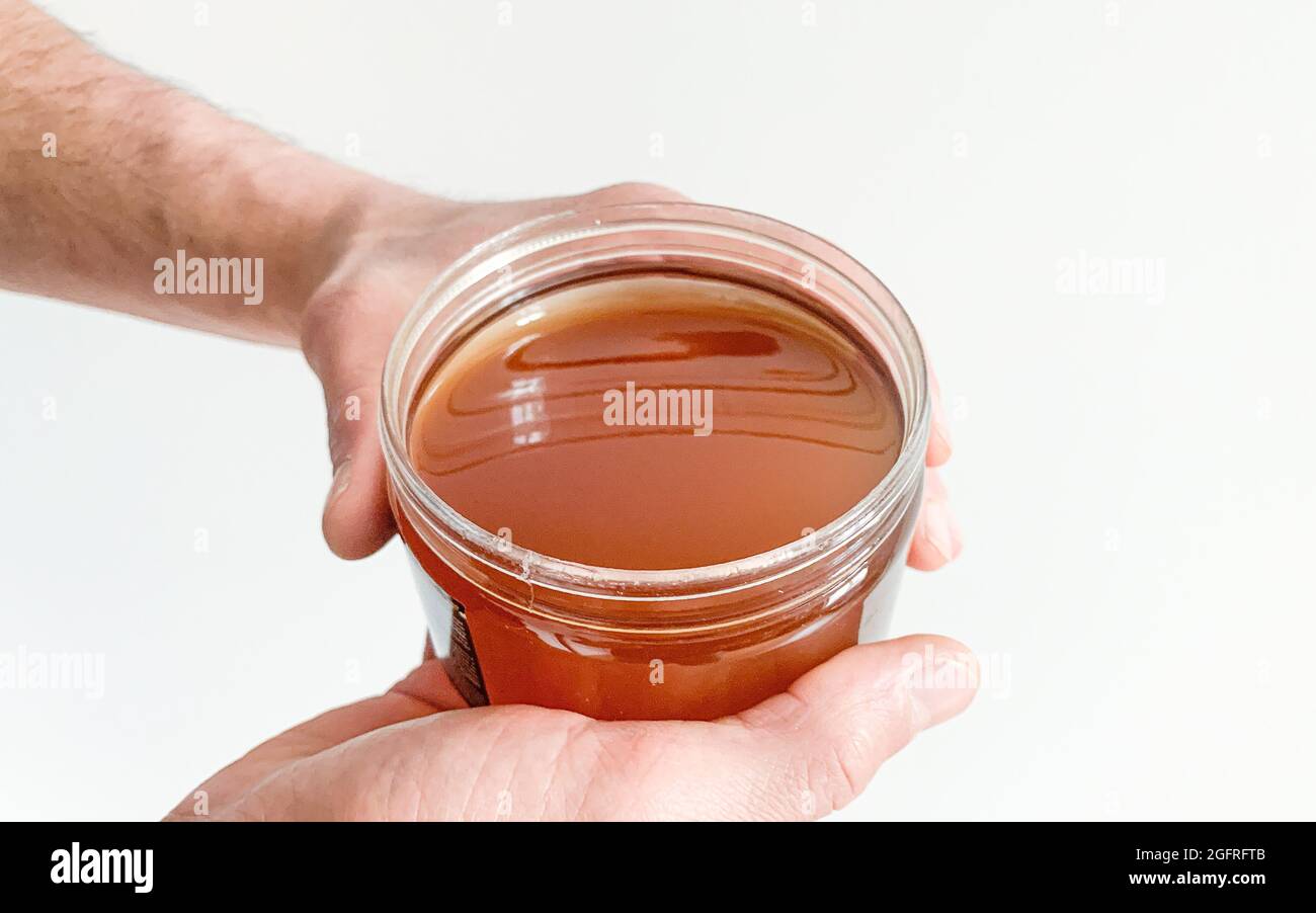 Hands beauty oil care hi-res stock photography and images - Alamy