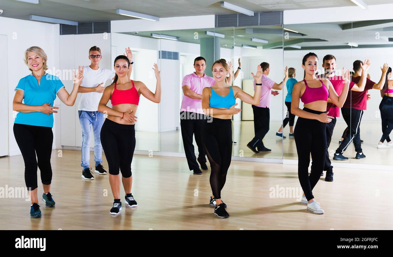 adults of different ages dancing at dance class Stock Photo - Alamy