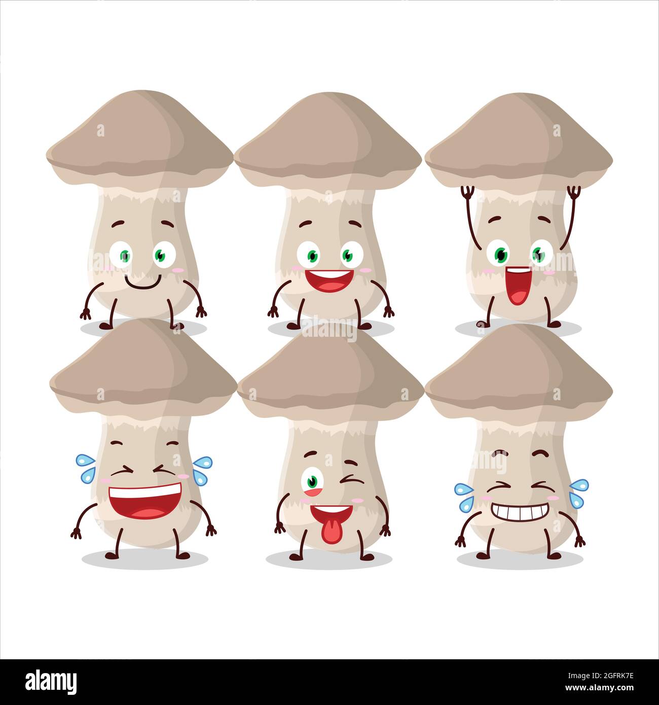 Cartoon character of toadstool with smile expression. Vector ...
