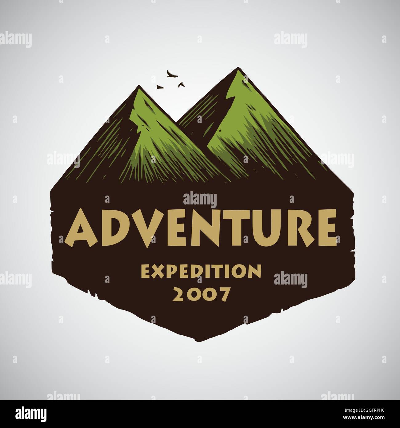 High hiking trail Stock Vector Images - Alamy