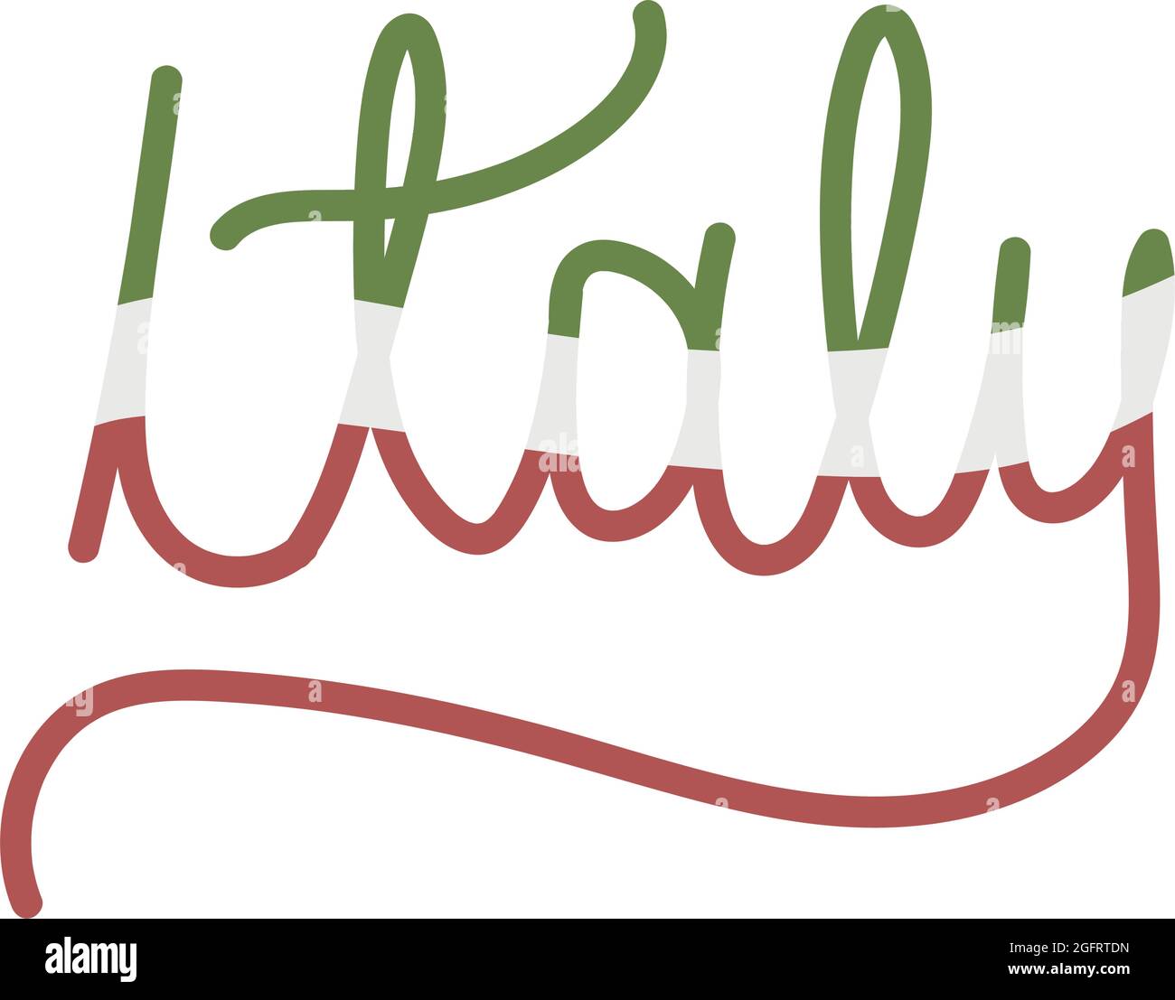 italy text flag color Stock Vector Image & Art - Alamy