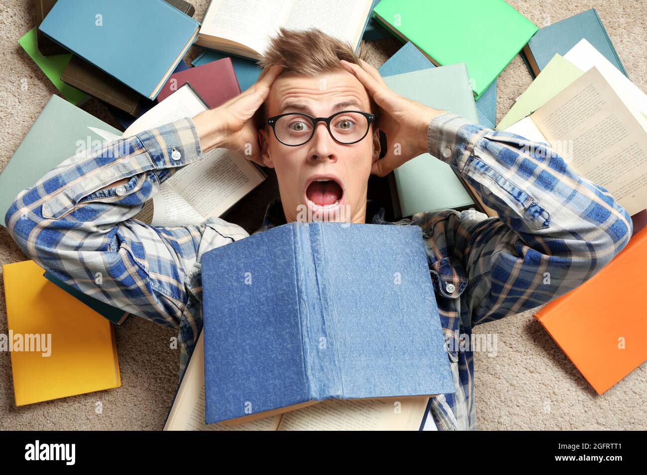 Confused student reader hi-res stock photography and images - Alamy