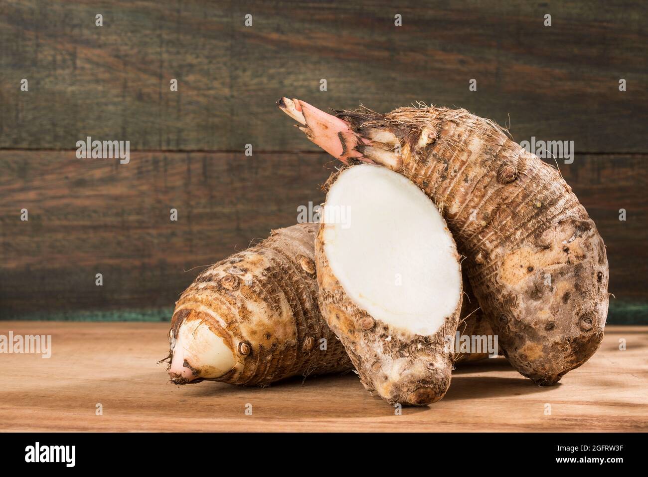 Malanga Edible Tuber - Root Of The Plant Called Colocasia Esculenta ...