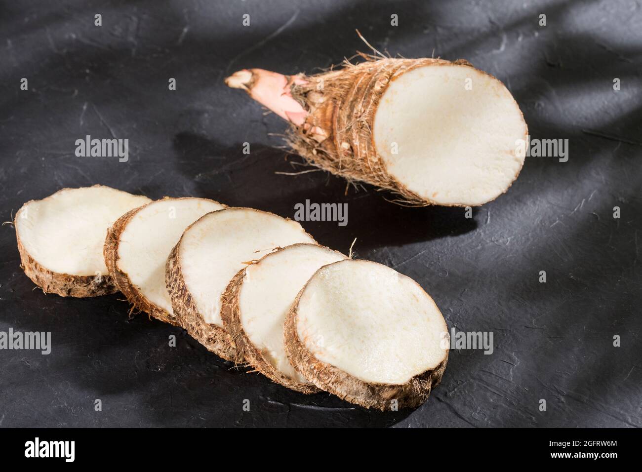 Malanga Edible Tuber - Root Of The Plant Called Colocasia Esculenta ...