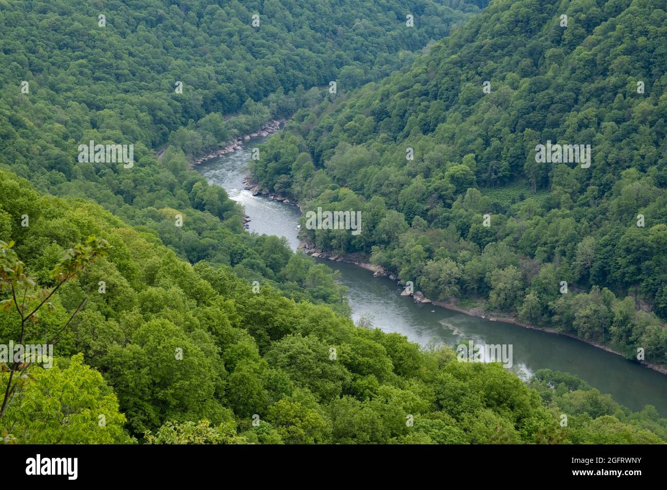 New River Gorge National Park, West Virginia. View of New River Gorge ...