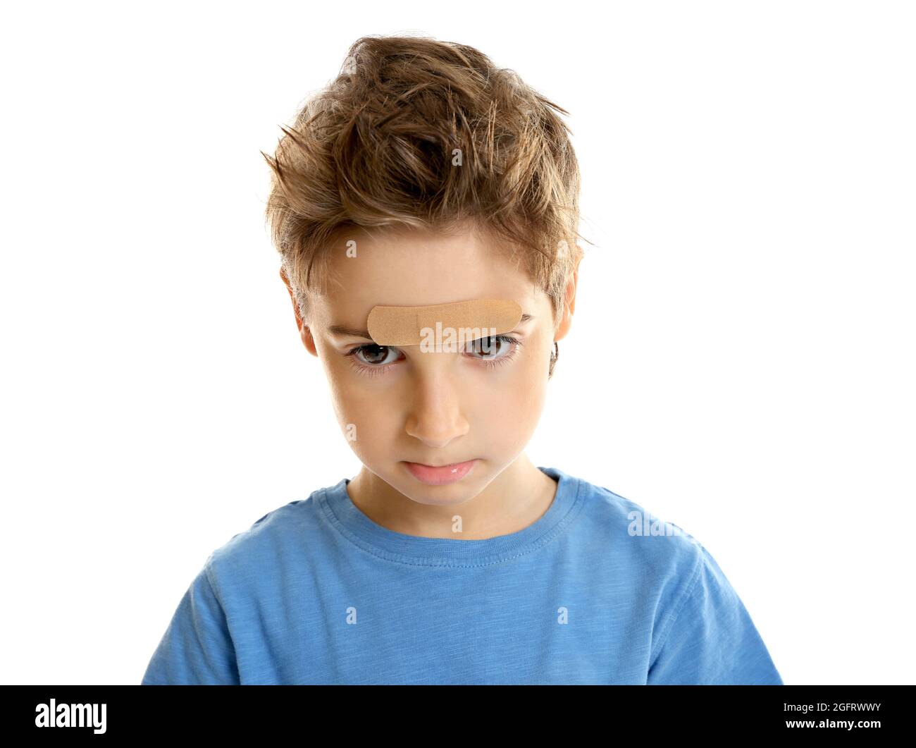 Plaster on forehead hi-res stock photography and images - Alamy