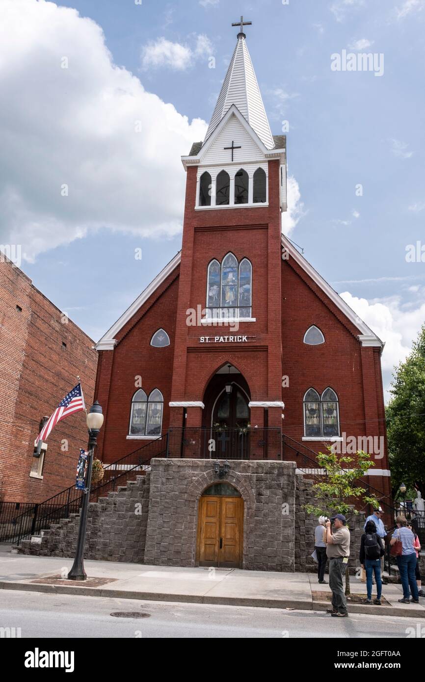 Hinton, West Virginia. St. Patrick Catholic Church Stock Photo - Alamy